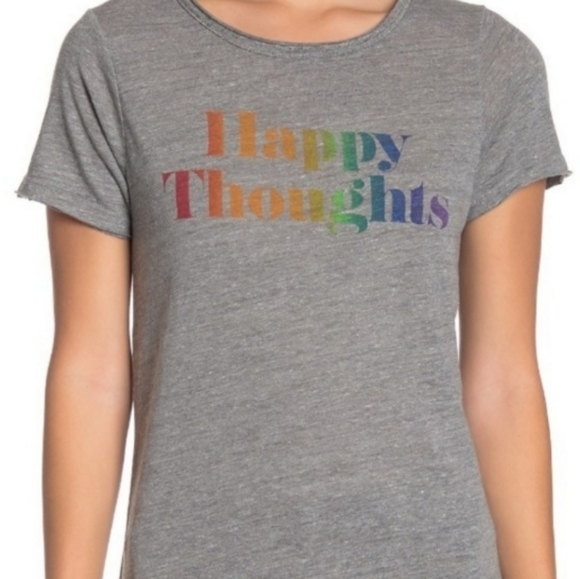 Chaser | Tops | Anthropologie Chaser Rainbow Happy | Poshmark